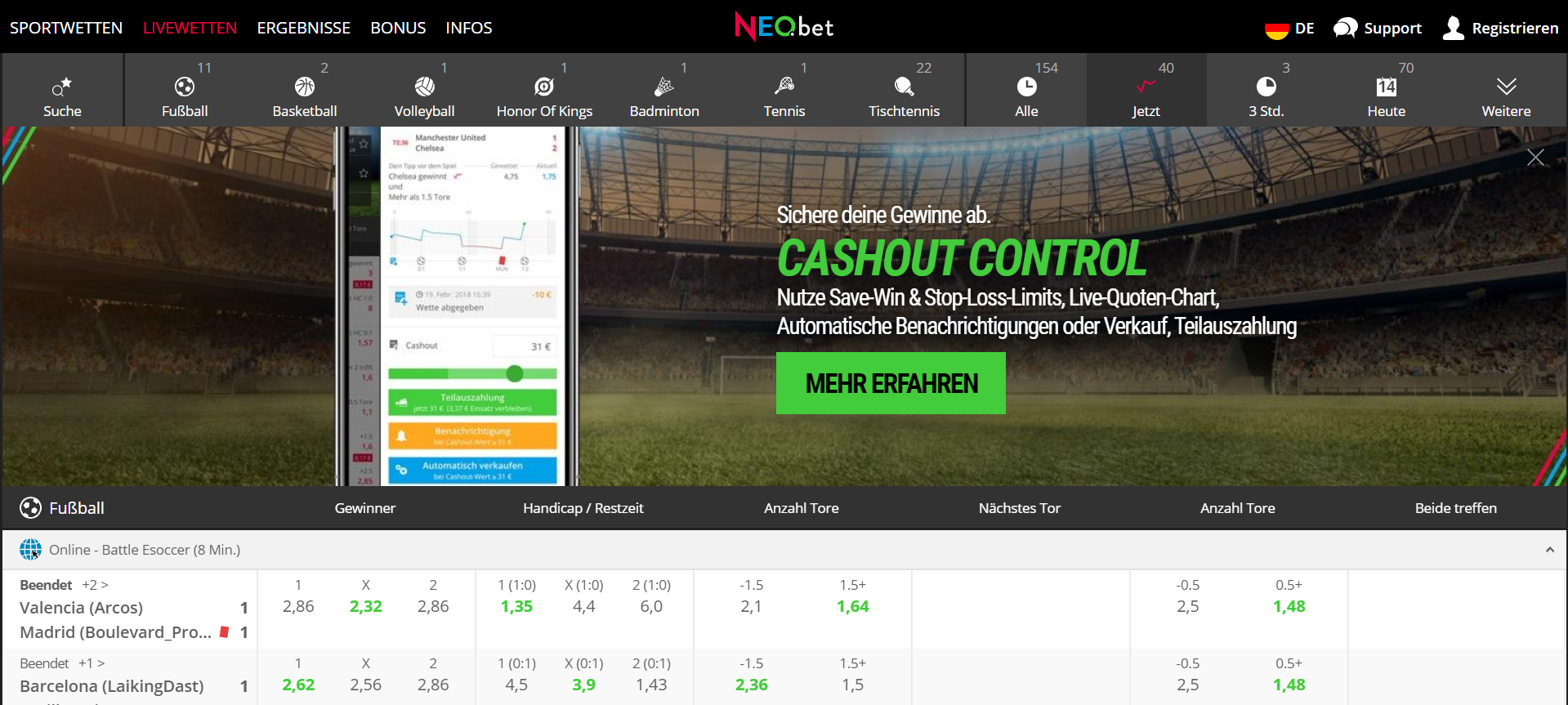 Neo.bet - 100% bis zu 150€ Neukundenbonus sichern!